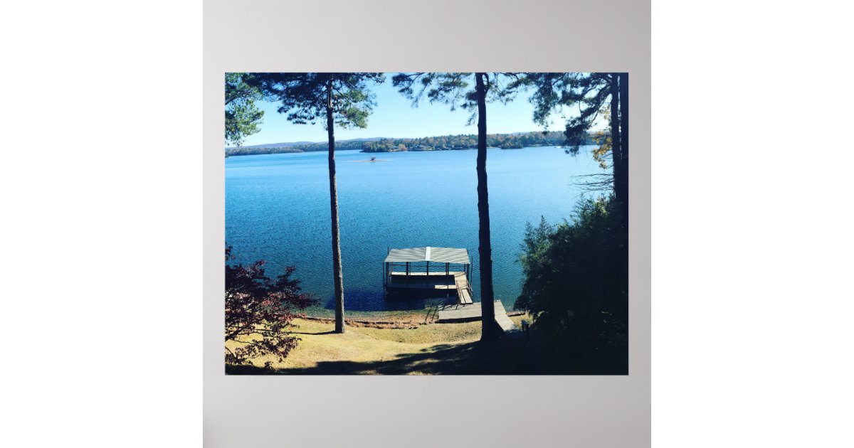 Uitzicht van het meer poster | Zazzle.nl