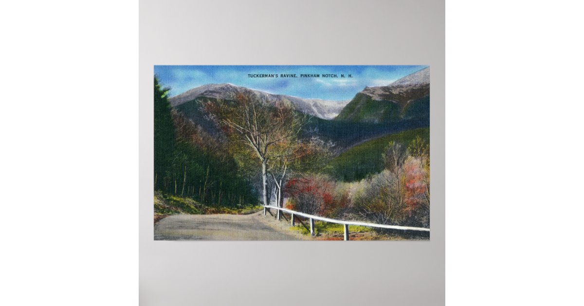 Uitzicht van Tuckermans Ravine Poster | Zazzle.nl