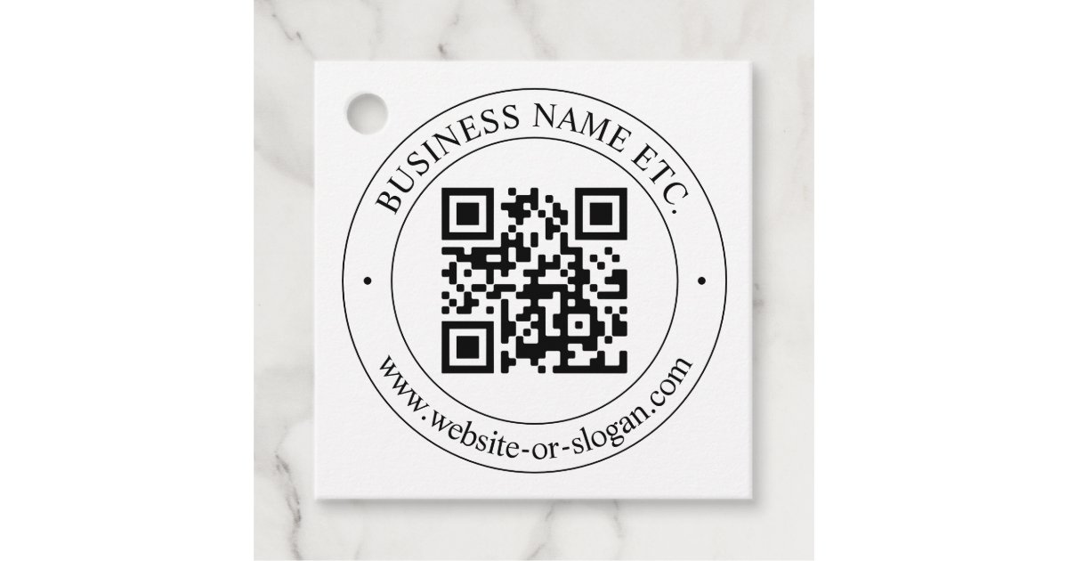Upload Your Own QR Code & Customizable Text Bedankjes Labels | Zazzle.nl