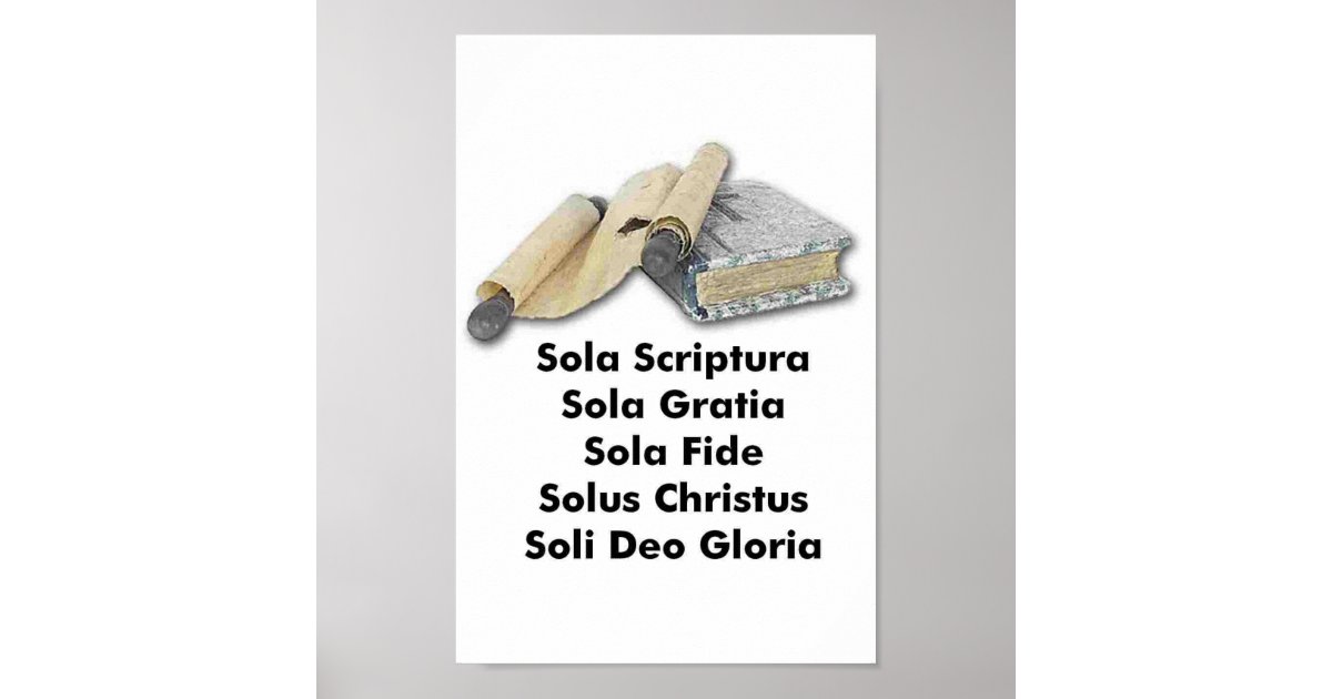 Vijf Solas-Poster Poster | Zazzle.nl