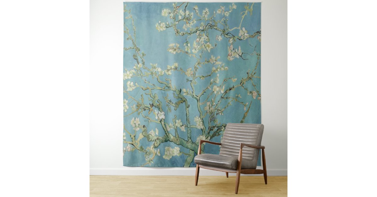 Vincent Van Gogh Almond-boom in bloesem Wandkleed | Zazzle.nl