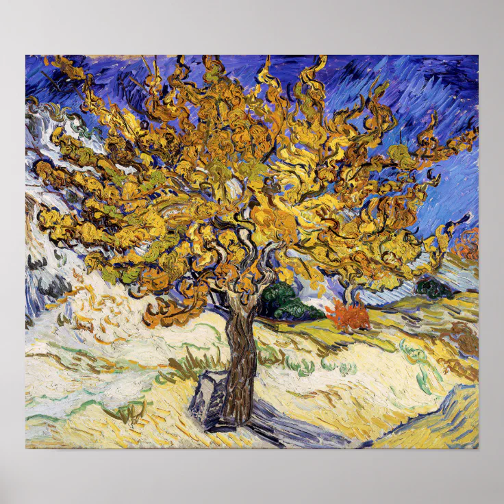 Vincent van Gogh - De Mulberry-boom Poster | Zazzle.nl