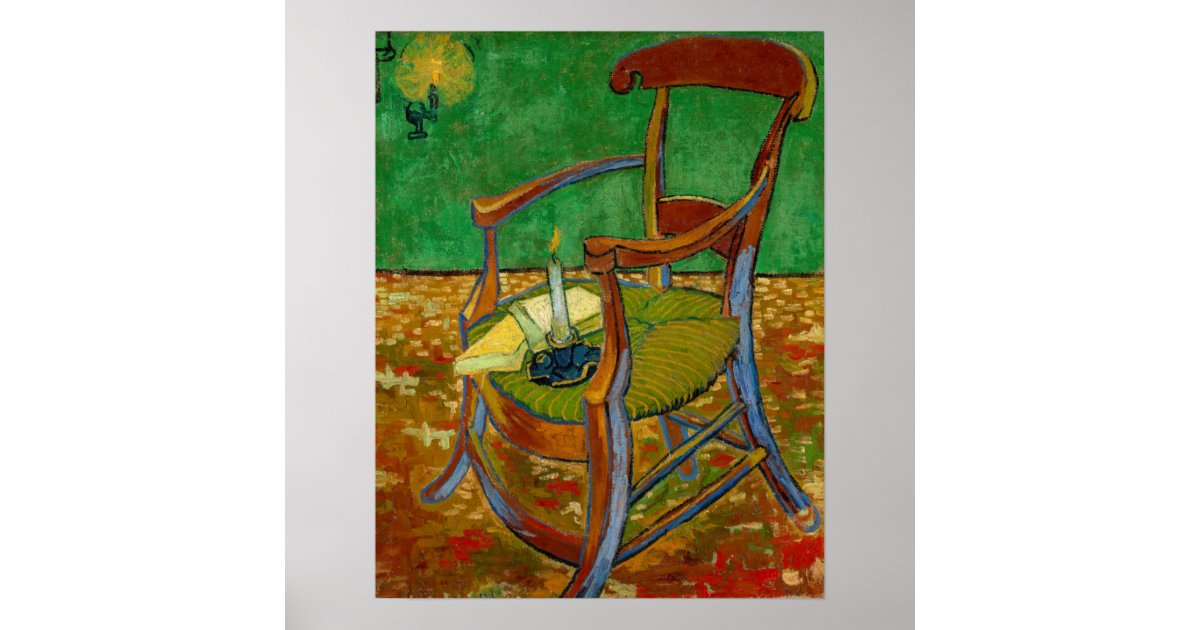 Vincent van Gogh - Paul Gauguin's stoel Poster | Zazzle.nl