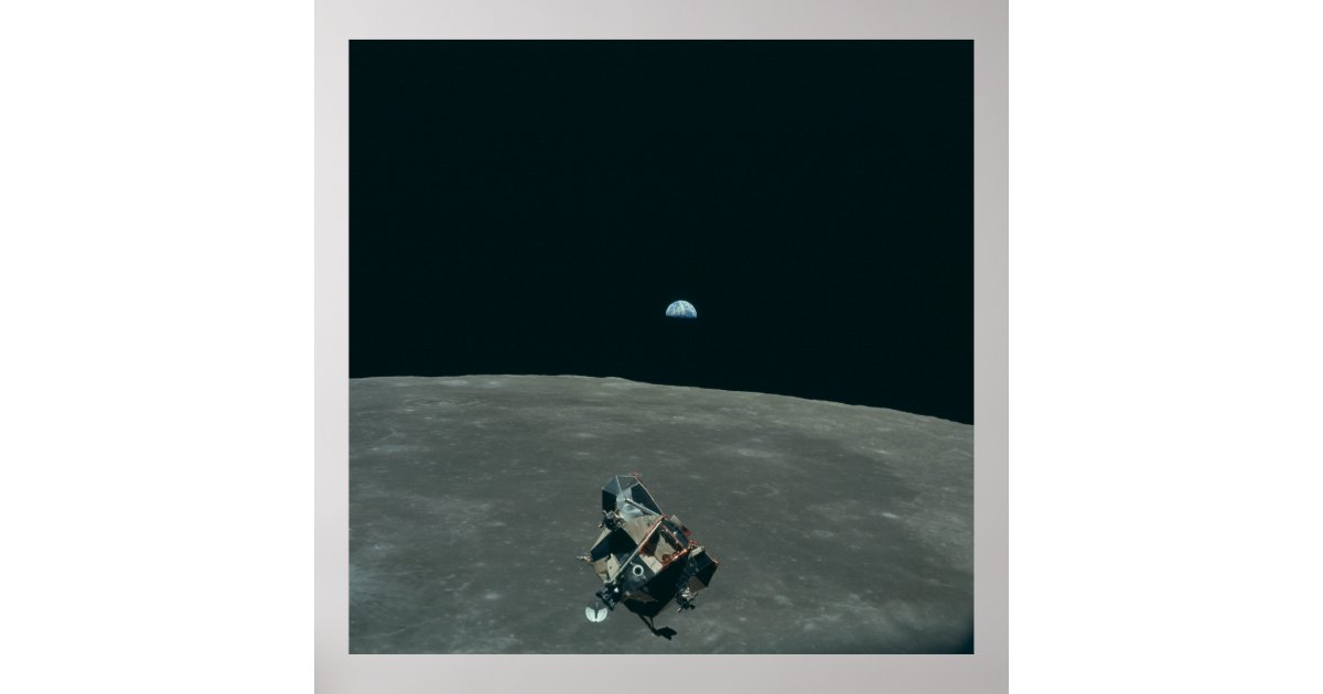 Vintage Apollo 11 Moon Mission Eagle's Ascent Poster | Zazzle.nl