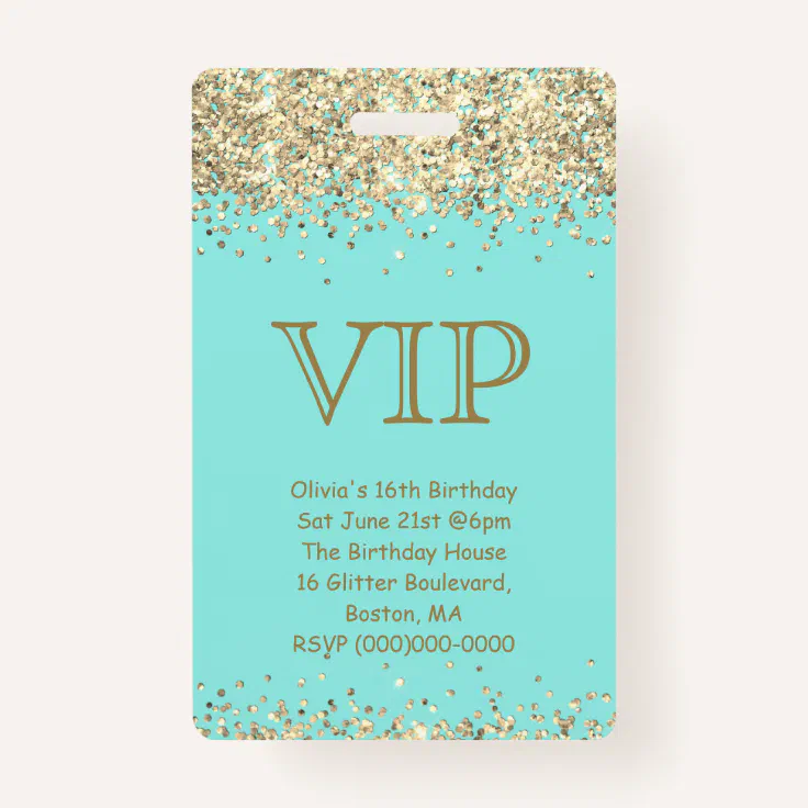 VIP Birthday Invitation Badge QR Code Foto delen | Zazzle.nl