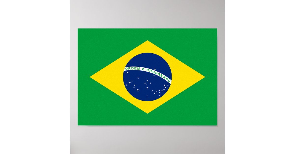 Vlag van Brazilië - Bandeira do Brasil Poster | Zazzle.nl