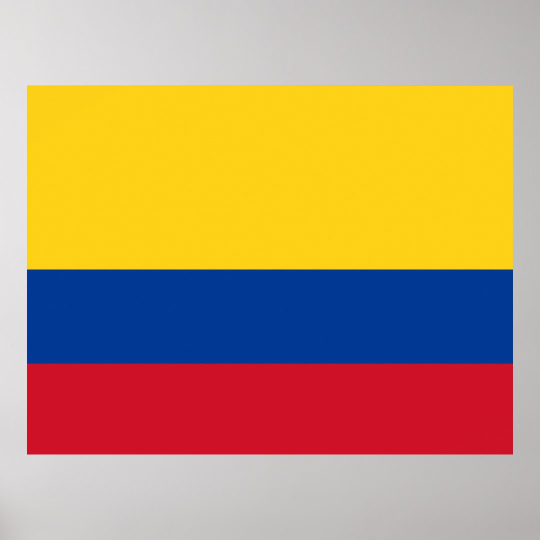 Vlag van Colombia Poster | Zazzle.nl