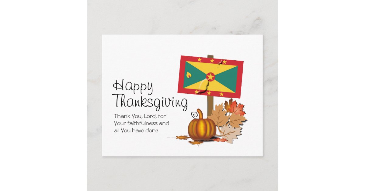 Vlag van Grenada | GRENADIAANSE THANKSGIVING Briefkaart | Zazzle.nl