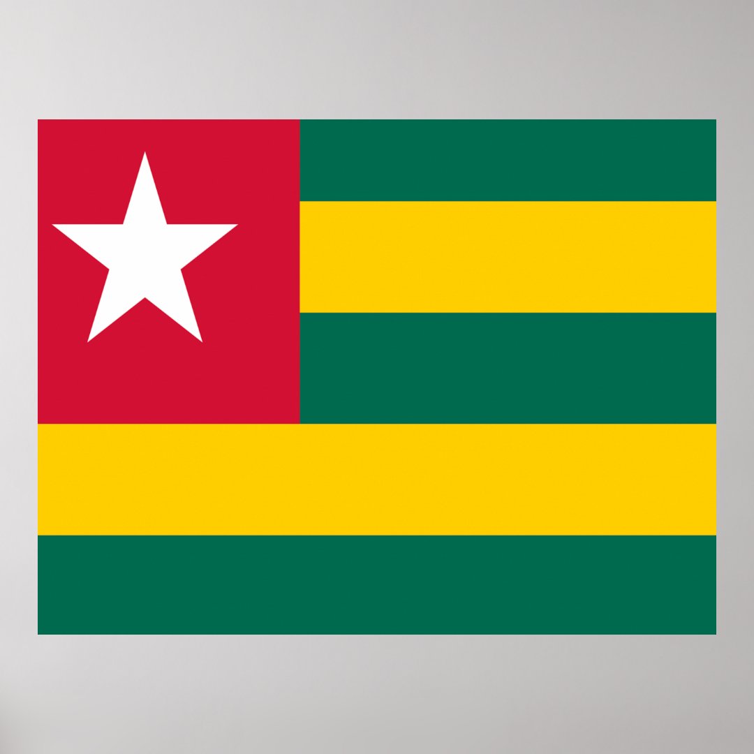 Vlag van Togo Poster | Zazzle.nl