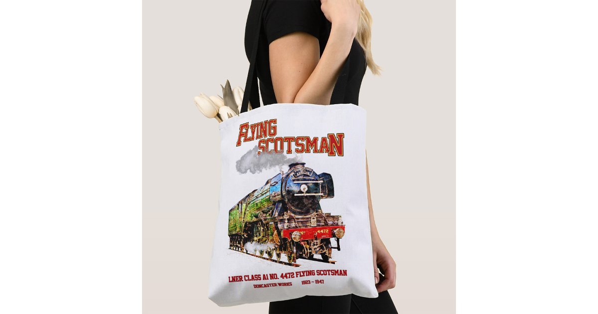 Vliegende Schot Stoomtrein Engels Locomotief Tote Bag | Zazzle.nl