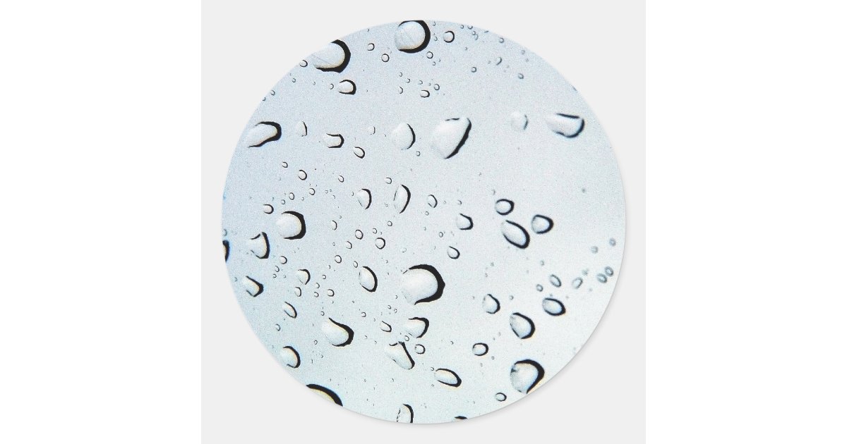 Waterdruppels Kristal Fijne glazen tegels Beautif Ronde Sticker | Zazzle.nl