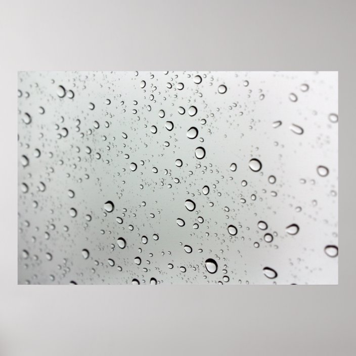 Waterdruppels op glas poster | Zazzle.nl