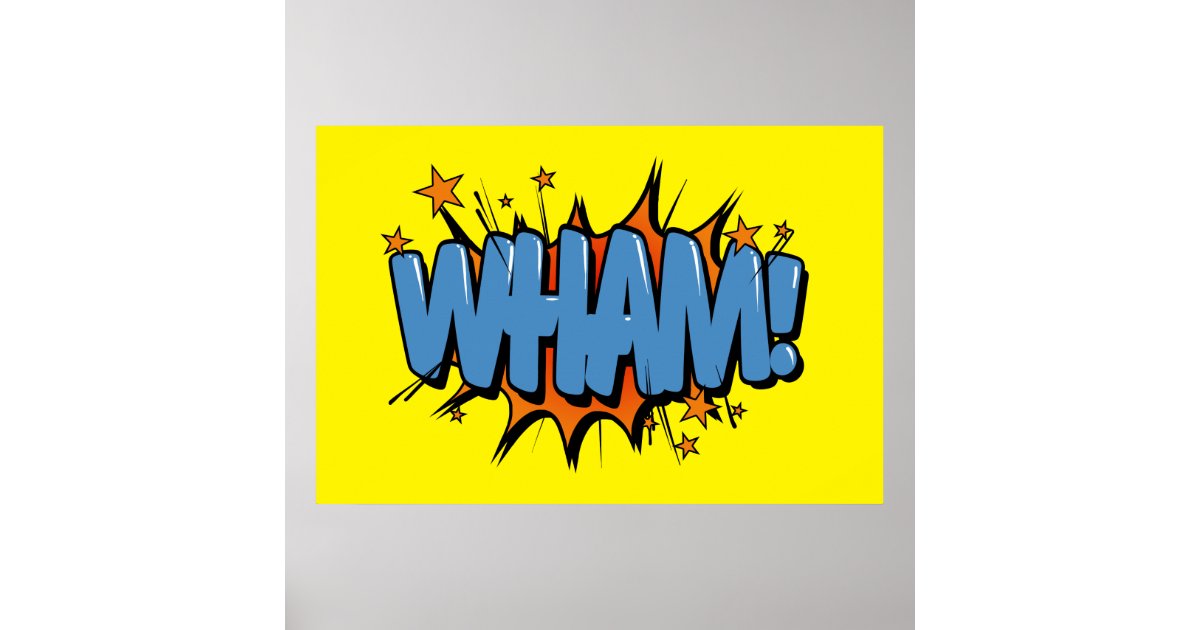 Wham - Comic Sign/Poster Poster | Zazzle.nl