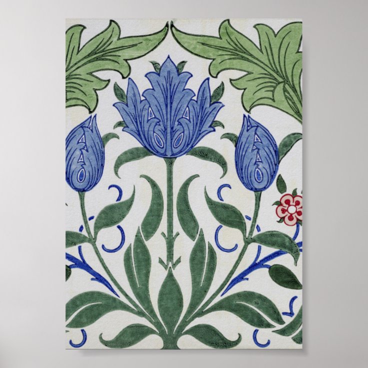 William Morris - Floral Wallpaper Design Poster | Zazzle.nl William Morris - Floral Wallpaper Design Poster | Zazzle.nl