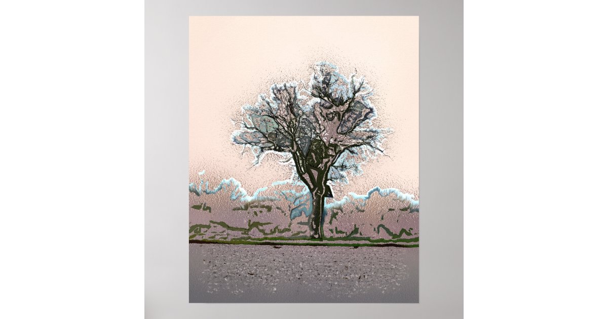 WINTER TREE POSTER | Zazzle.nl