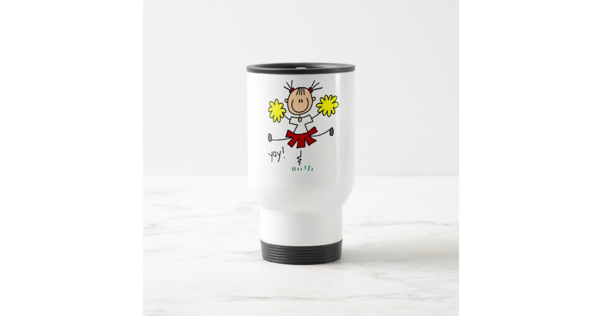 Yay Team Cheering Tshirts en Gifts Reisbeker | Zazzle.nl
