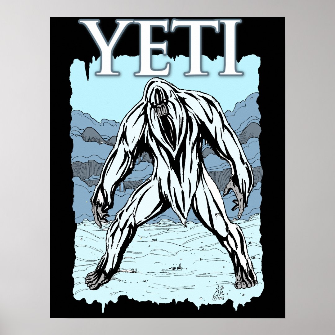 Yeti Poster | Zazzle.nl