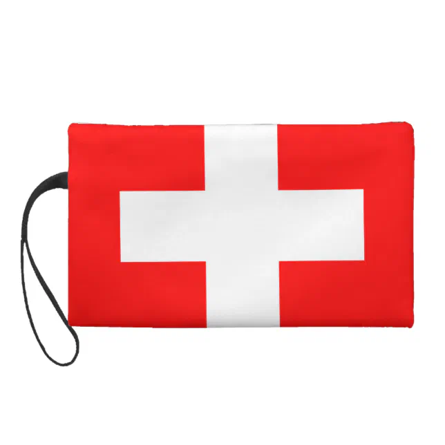 Zwitserse vlag I Love Zwitserland Red and White Wristlet | Zazzle.nl